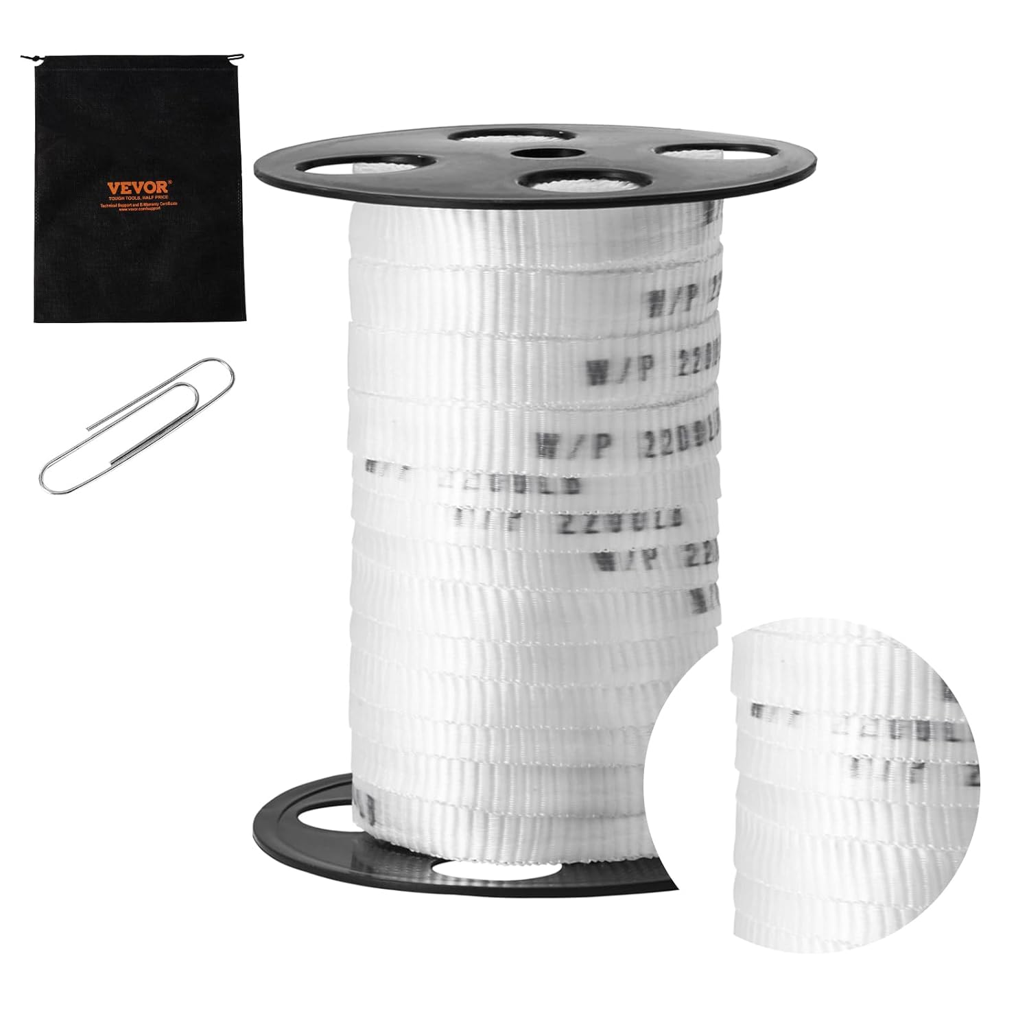 Amazon.com: VEVOR Polyester Pull Tape, 5/8" x 108' Mule Tape Flat Rope ...