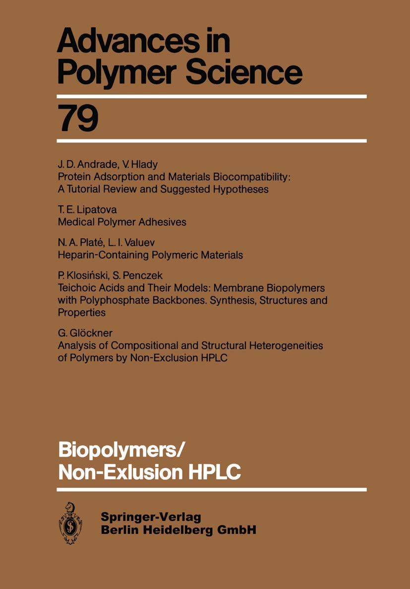 Biopolymers/Non-Exclusion HPLC (Advances in Polymer Science): Joseph D ...