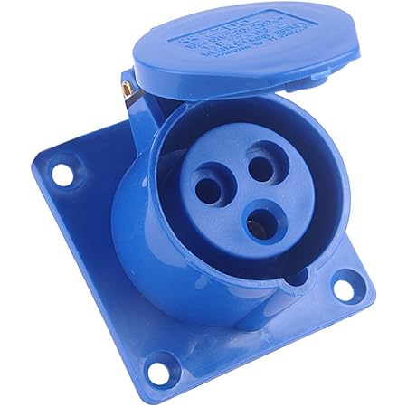 Industrial Socket (PB01S) - IP44, 16 Amp Socket, 230V, 6h, Single Phase ...