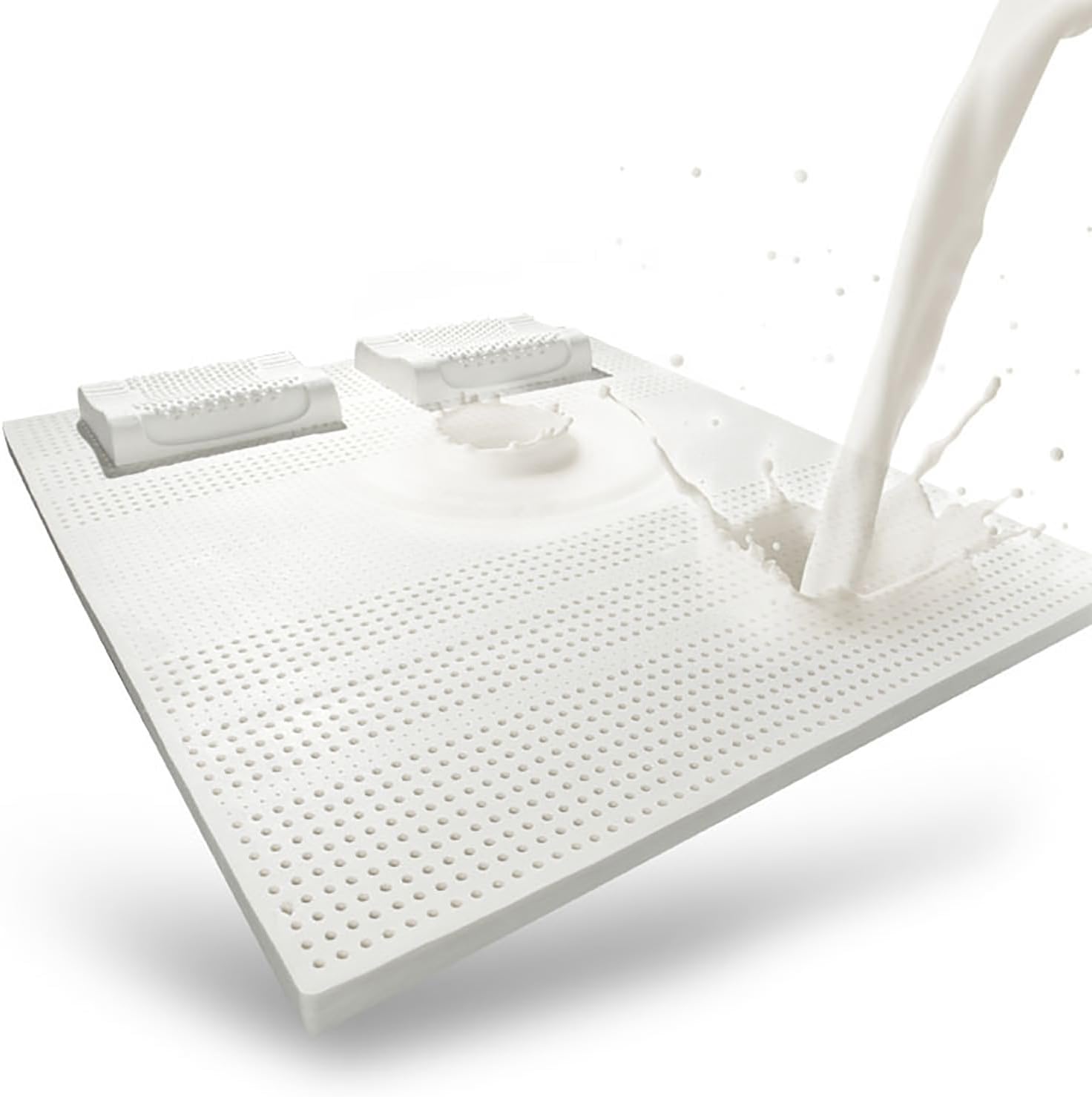Amazon.com: NaKeah 100% Natural Latex Mattress Topper - Soft Body ...