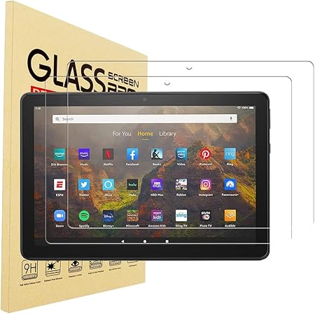 Amazon.com: 2 Pack Tempered Glass Screen Protector for Amazon Fire HD ...