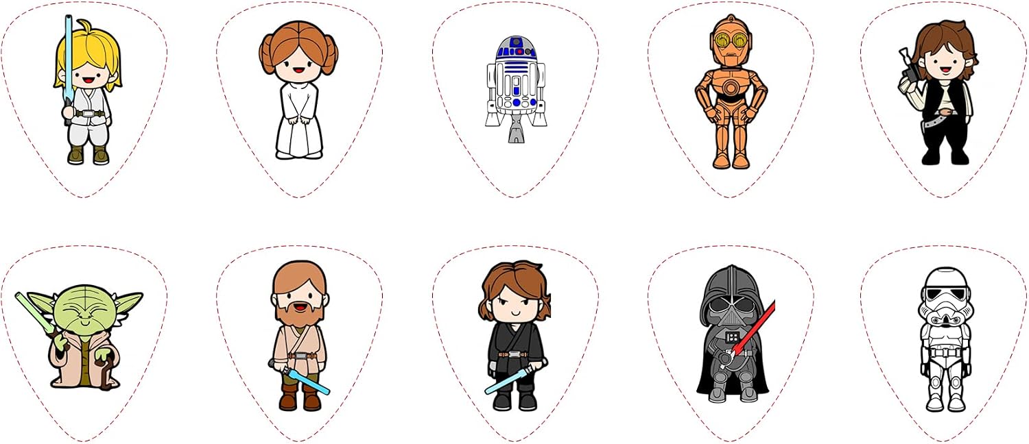 Amazon.com: Best Custom Star Wars Character Guitar Picks : Musical ...