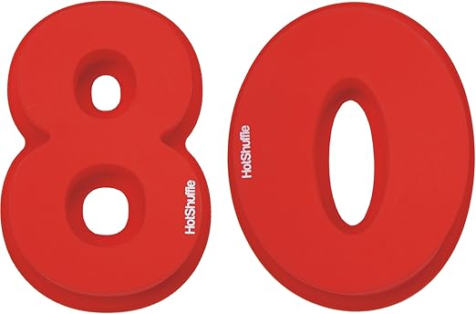 HotShuffle Large Silicone Number 80 Cake Tin Mould 80th Birthday ...