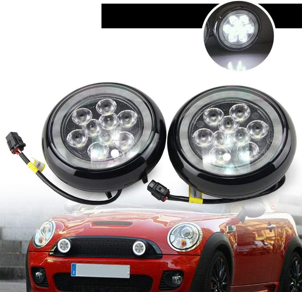 NSLUMO Min Led Rally Light Kit - Black Shell Led Rally Light With Halo ...
