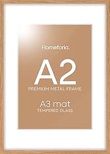 Amazon.com - Homeforia A2 Picture Frame Natural Wood, High End Oak 16.5 ...