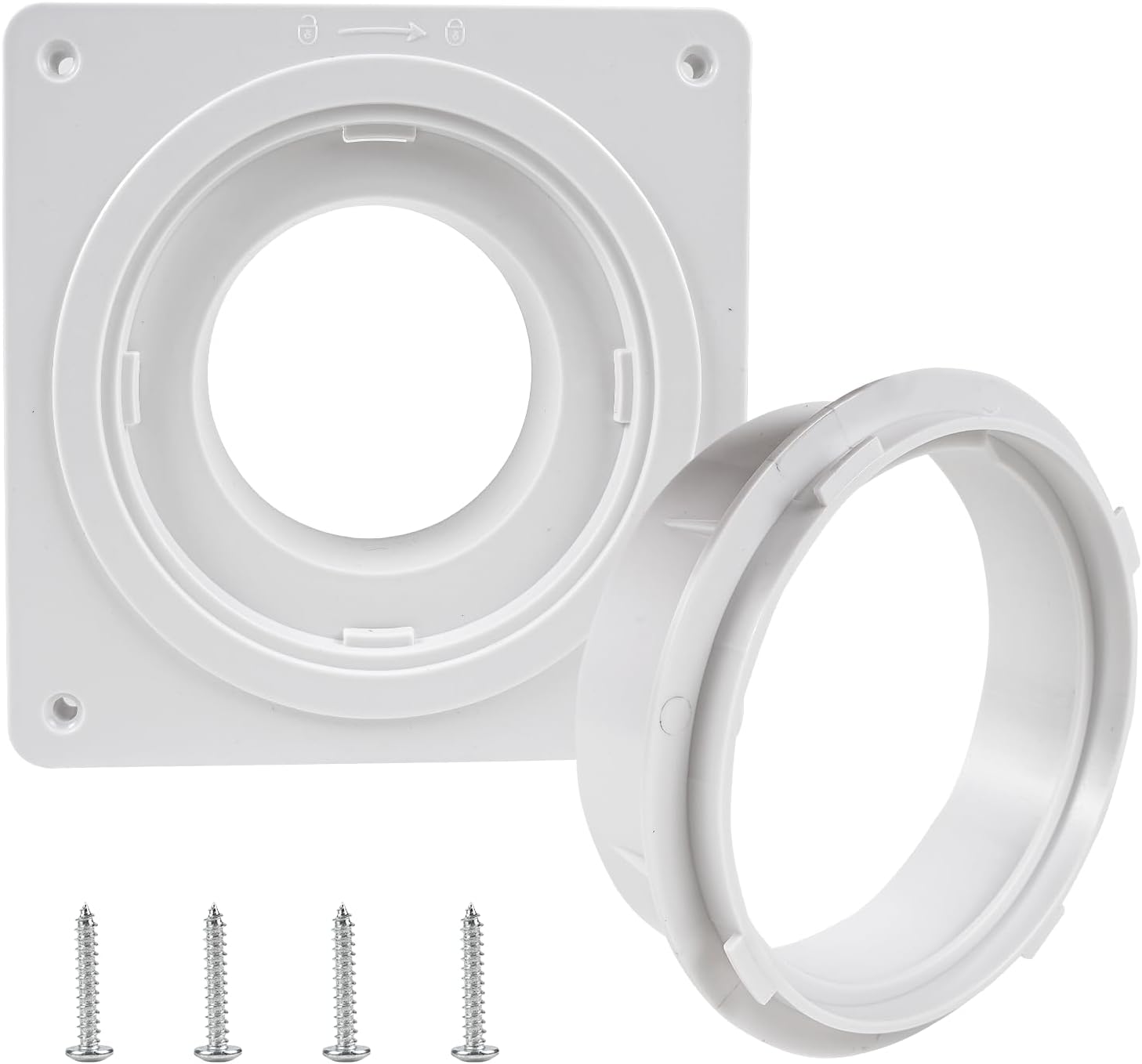 Amazon.com: NOORNY 4" Dryer Vent Connector - Dryer Vent Wall Plate ...