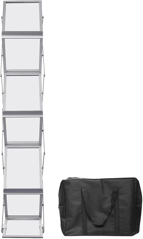 Amazon.com: Floor Standing Literature Rack | Foldable Literature Rack ...