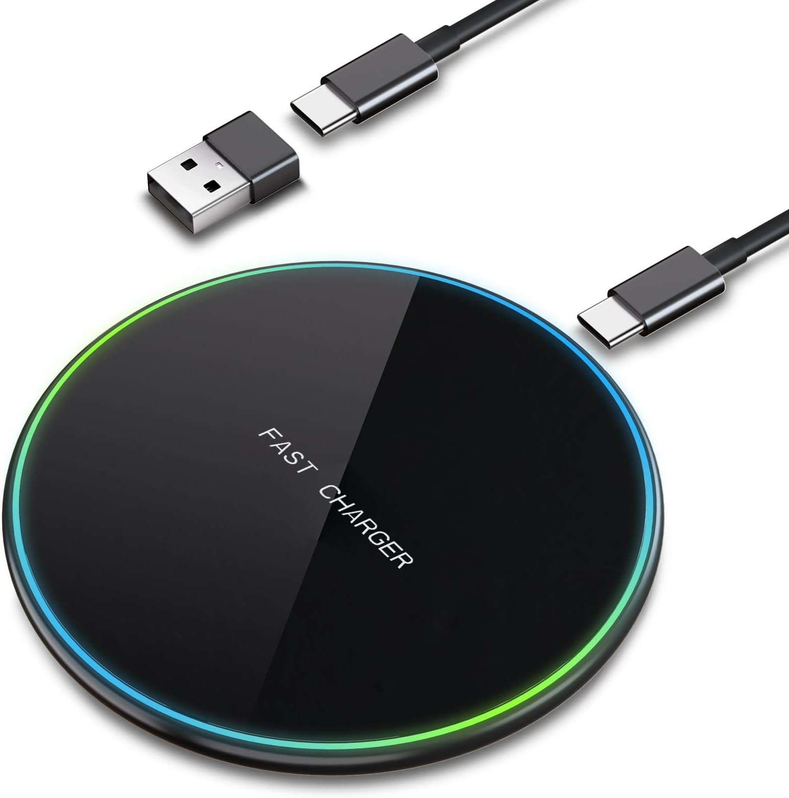 Wireless Charger, 15W Wireless Phone Charging Pad for Phone 15 Pro Max ...