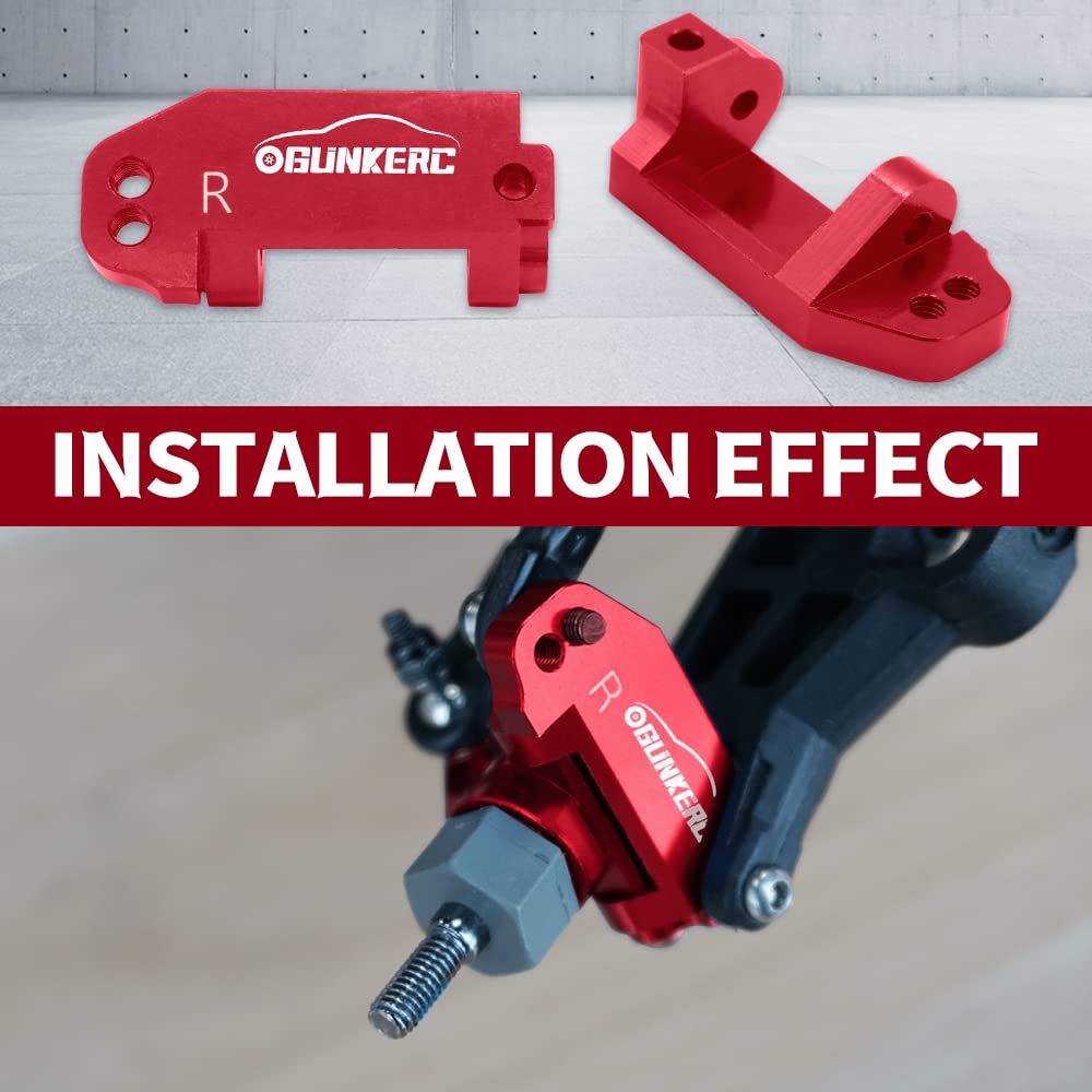 1/10 Scale Steering Block Kit AIYIHOBBY Red Aluminum Caster & Steering ...