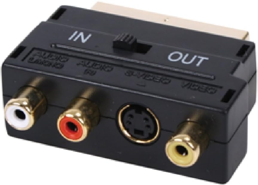 World of Data Scart Adapter - Premium Quality / 24k Gold Plated/SVHS (4 ...
