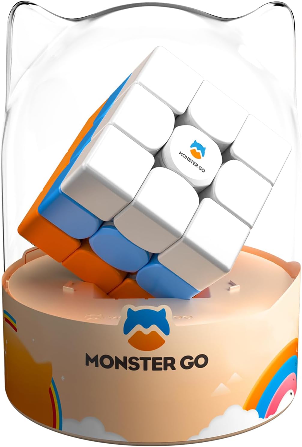 Amazon.com: Monster Go 3x3 Rainbow Trainer Speed Cube, MG Cube Learning ...