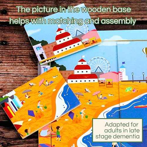 Sentimental Seaside Puzzle by Timeless Presents, Simple wooden puzzle ...