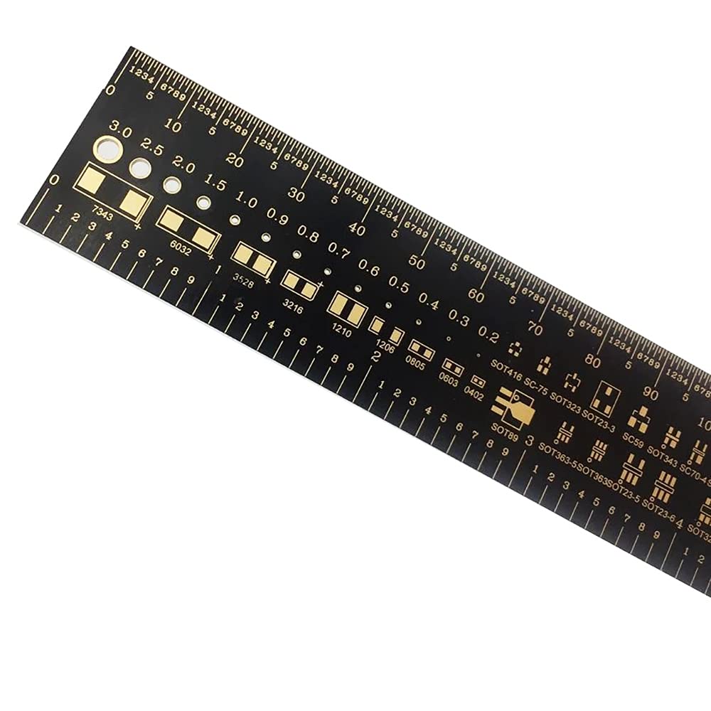 Snapklik.com : 1Pcs 12inch/30cm Multifunctional PCB Ruler Measuring ...