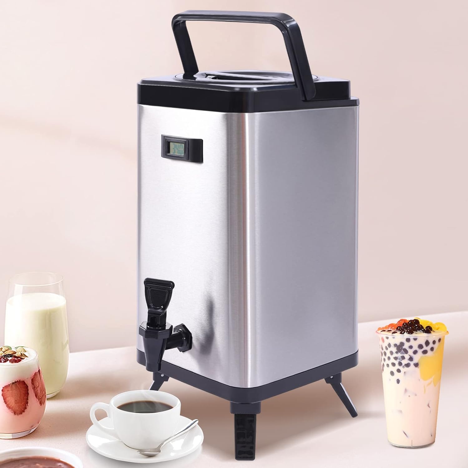 Amazon.com | Goudergo 12L Square Insulated Beverage Dispenser with ...