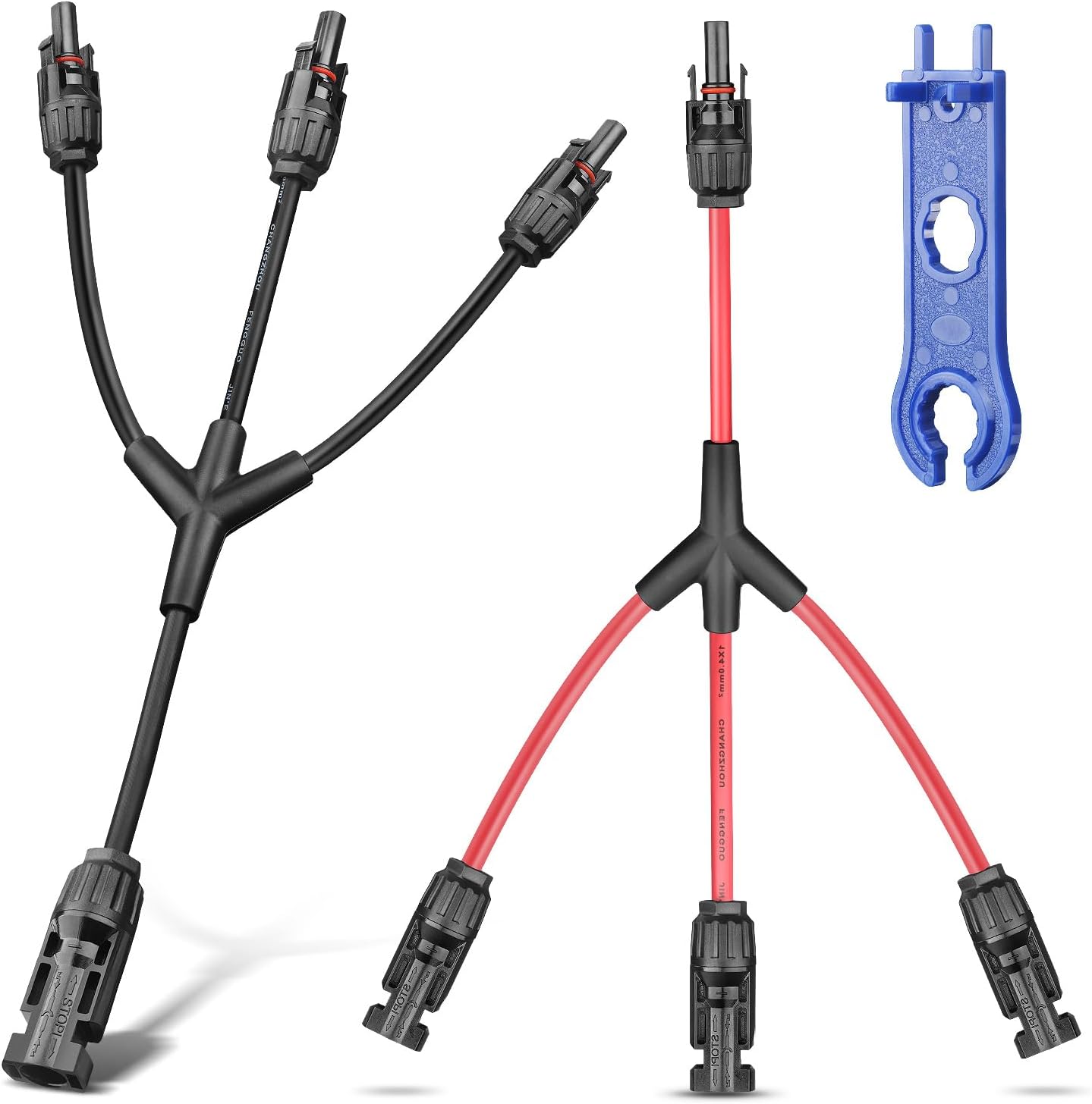 Amazon.com: LeTaoXing Solar Panel Connectors 3 to 1 Y Branch PV ...