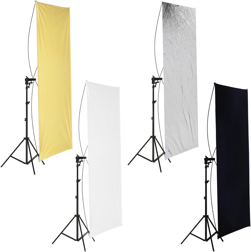 Amazon.com : Neewer 35" x 70"/ 90 x 180cm Photo Studio Gold/Silver ...