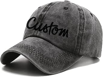 Custom Embroidered Baseball Cap Personalized Text Design Your Own ...