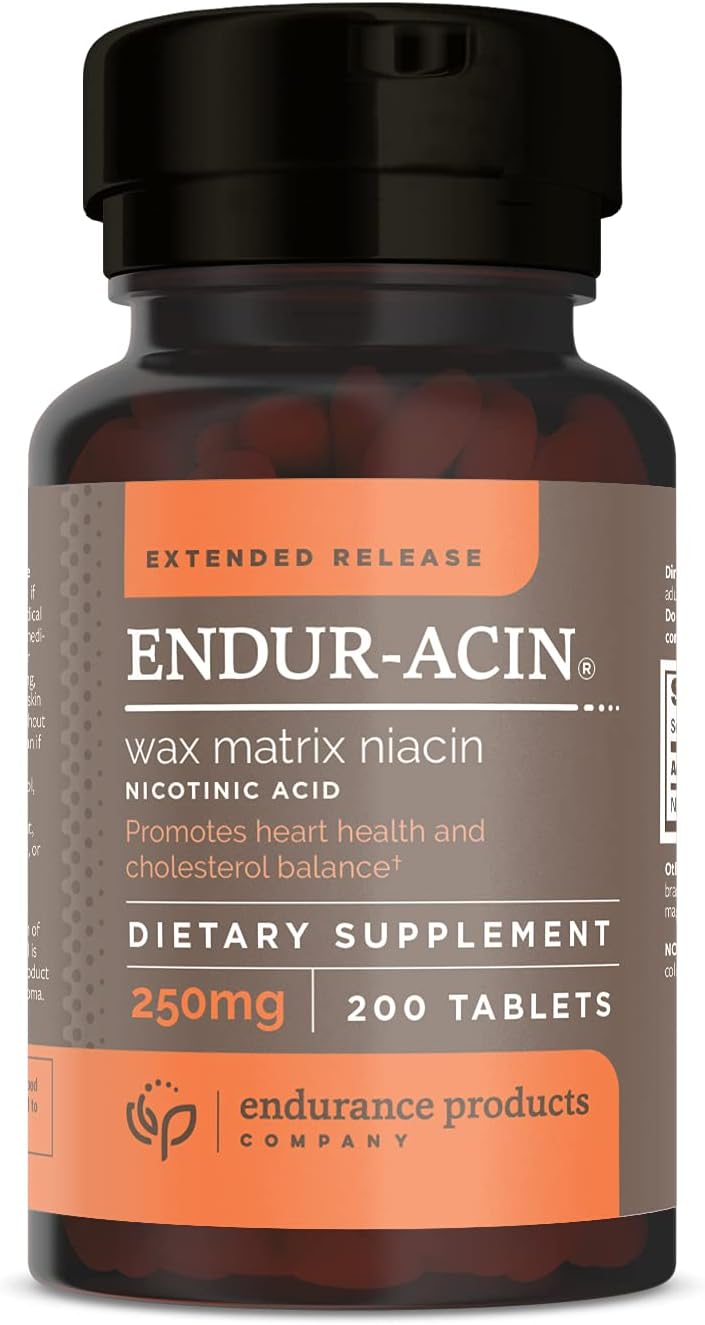 Amazon.com: Endurance Products ENDUR-ACIN 250mg Niacin - Extended ...