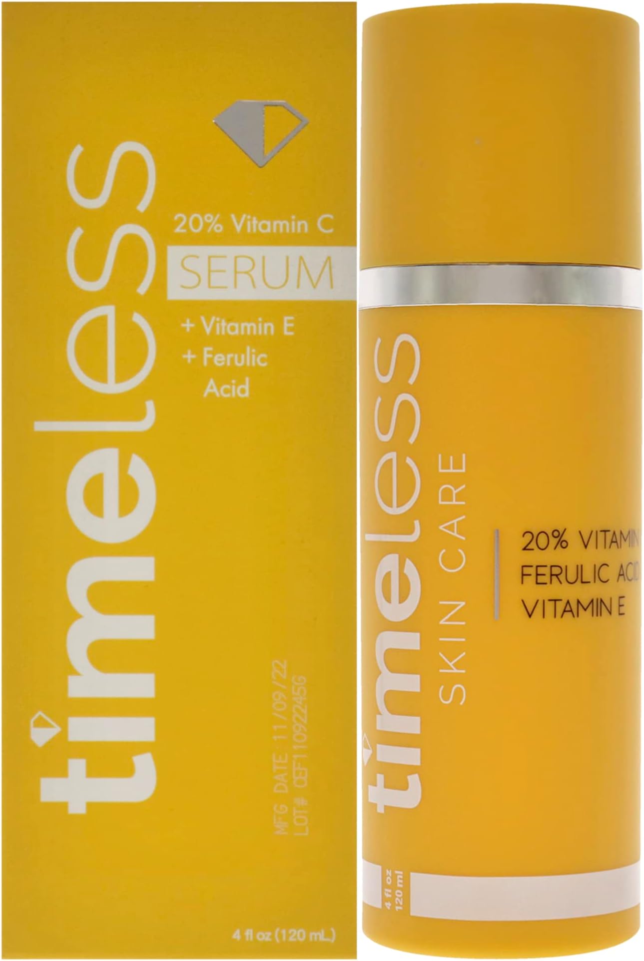 Amazon.com: Timeless Skin Care 20% Vitamin C Serum with Vitamin E ...