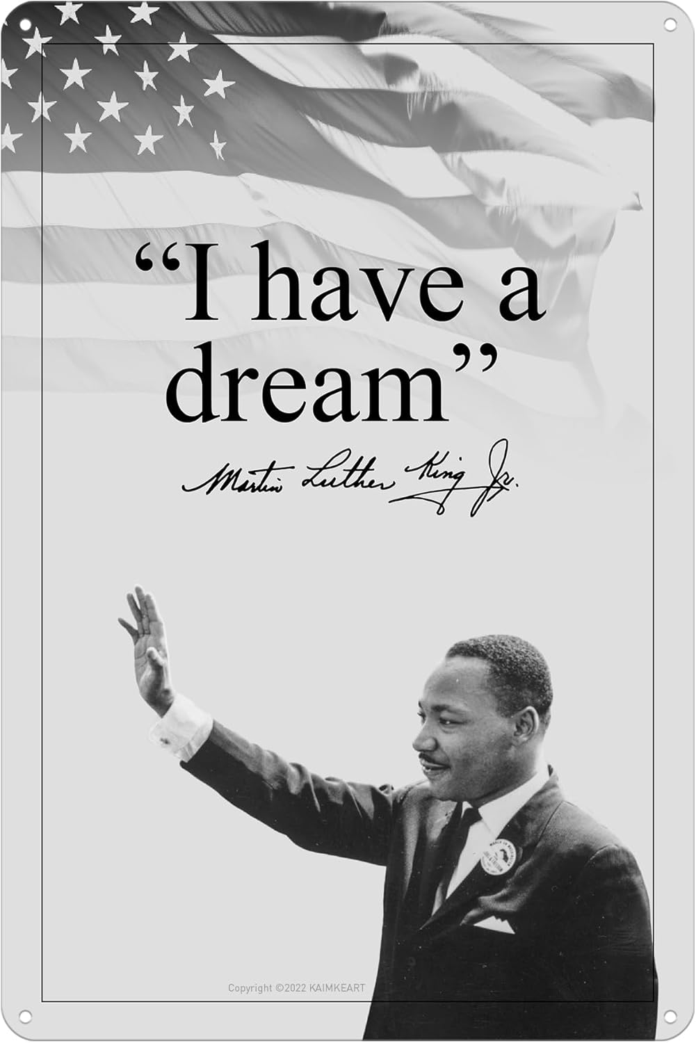 Amazon.com: Martin Luther King Jr. Quotes, I Have a Dream Wall Art ...