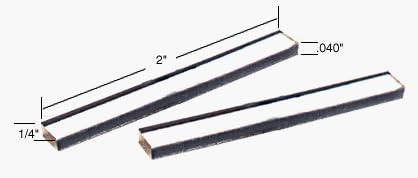 CRL .040" x 1/4" x 2" Clear Plastic Setting Blocks - 100 Pack - Amazon.com