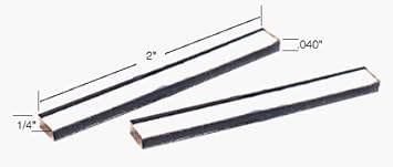 CRL .040" x 1/4" x 2" Clear Plastic Setting Blocks - 100 Pack - Amazon.com