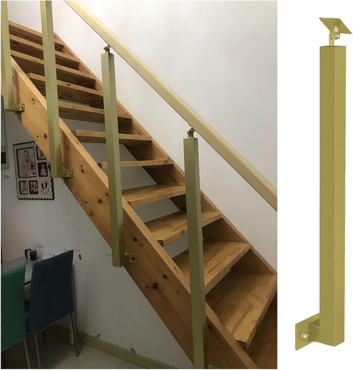 Amazon.com: Home Commercial Stair Balustrade Kits Wrought Iron Side ...