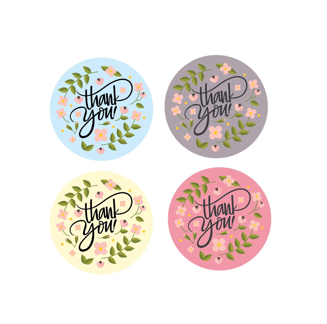 ISEE 360® 40 Pieces Thank You Stickers for Kids Friends Celebration ...