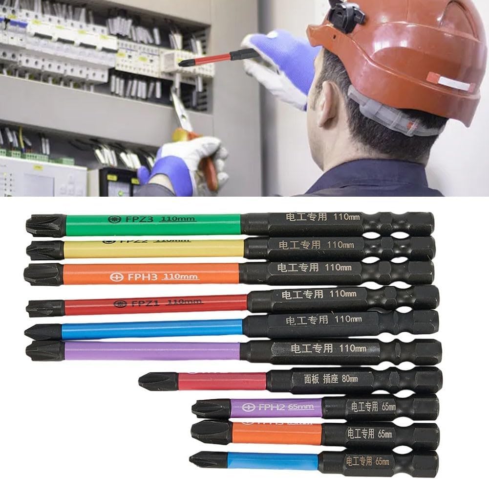 10PCS Special Cross Screwdriver Bits, Magnetic Special Slotted Cross ...
