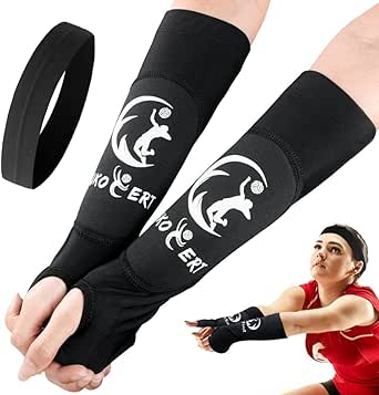 Amazon.com: ZukoCert Volleyball Arm Sleeves For Girls Women Wrist Guard ...