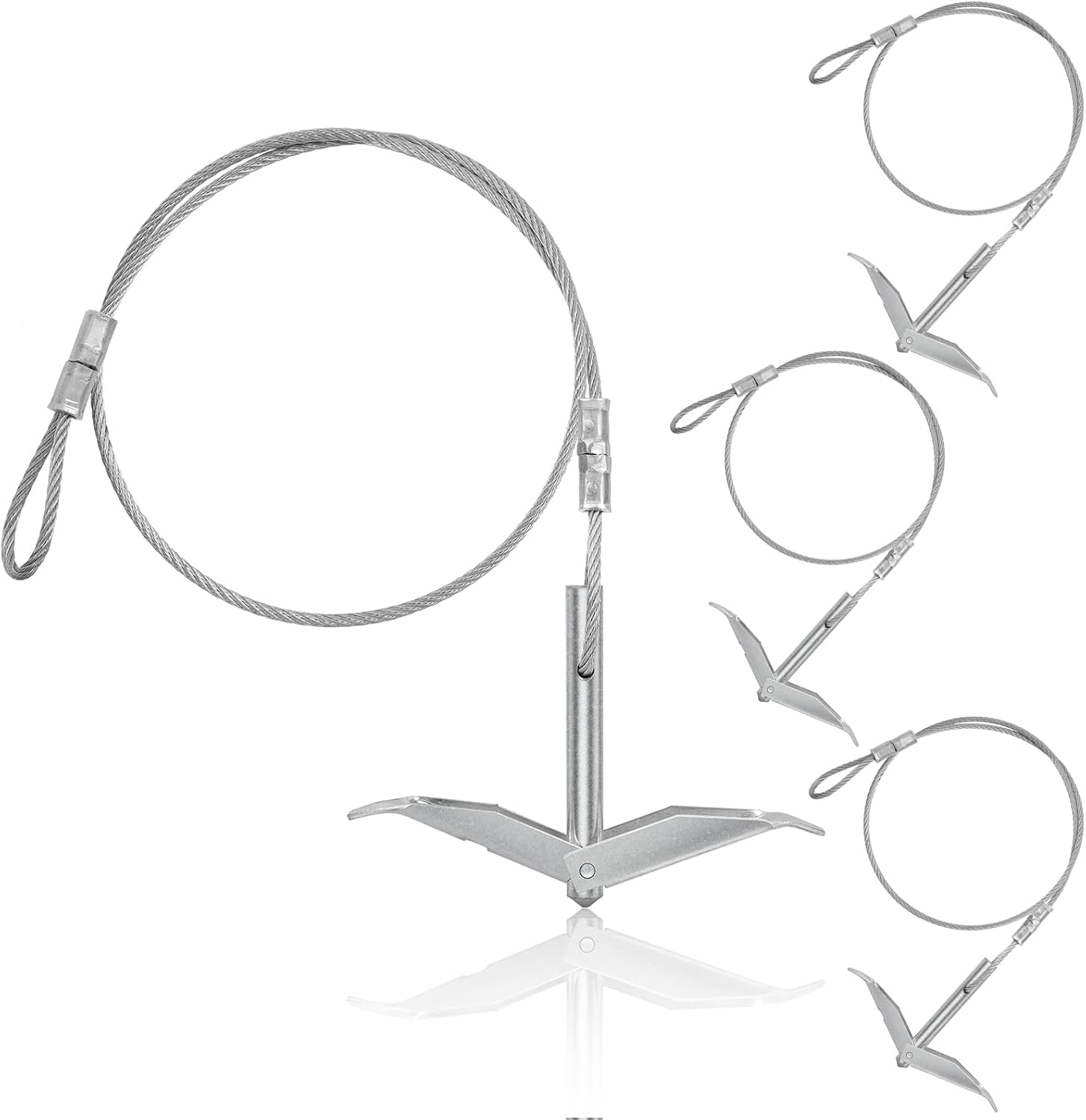 Amazon.com : HANGER 4 Pack Ground Anchors Kit - Earth Anchors with 1/6 ...