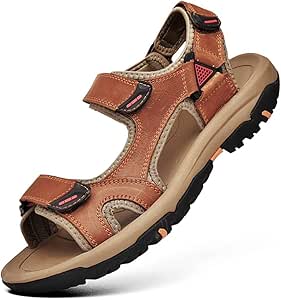 Men Outdoor Sandals Summer Couples Leather Shoes Size Outdoor Beach ...