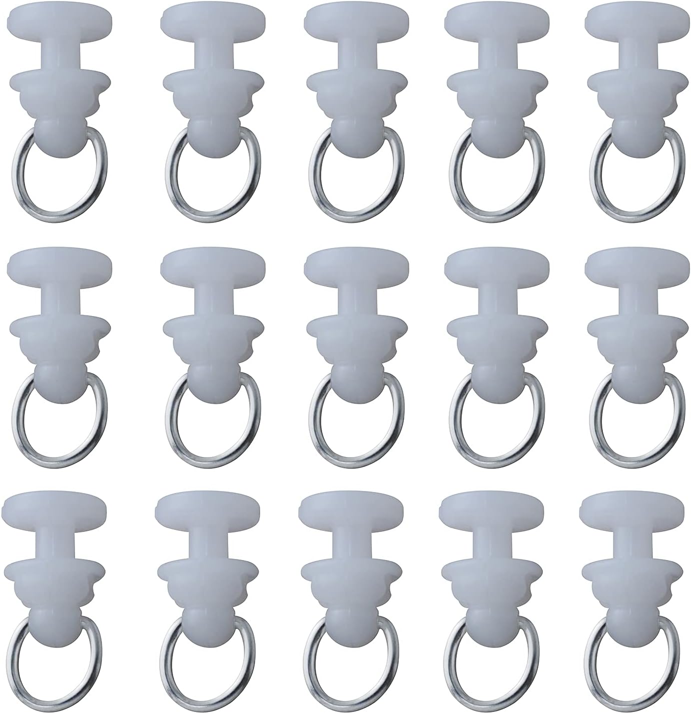 Amazon.com: AXLIZER 50PCS Plastic Curtain Track Carrier Slide Roller ...