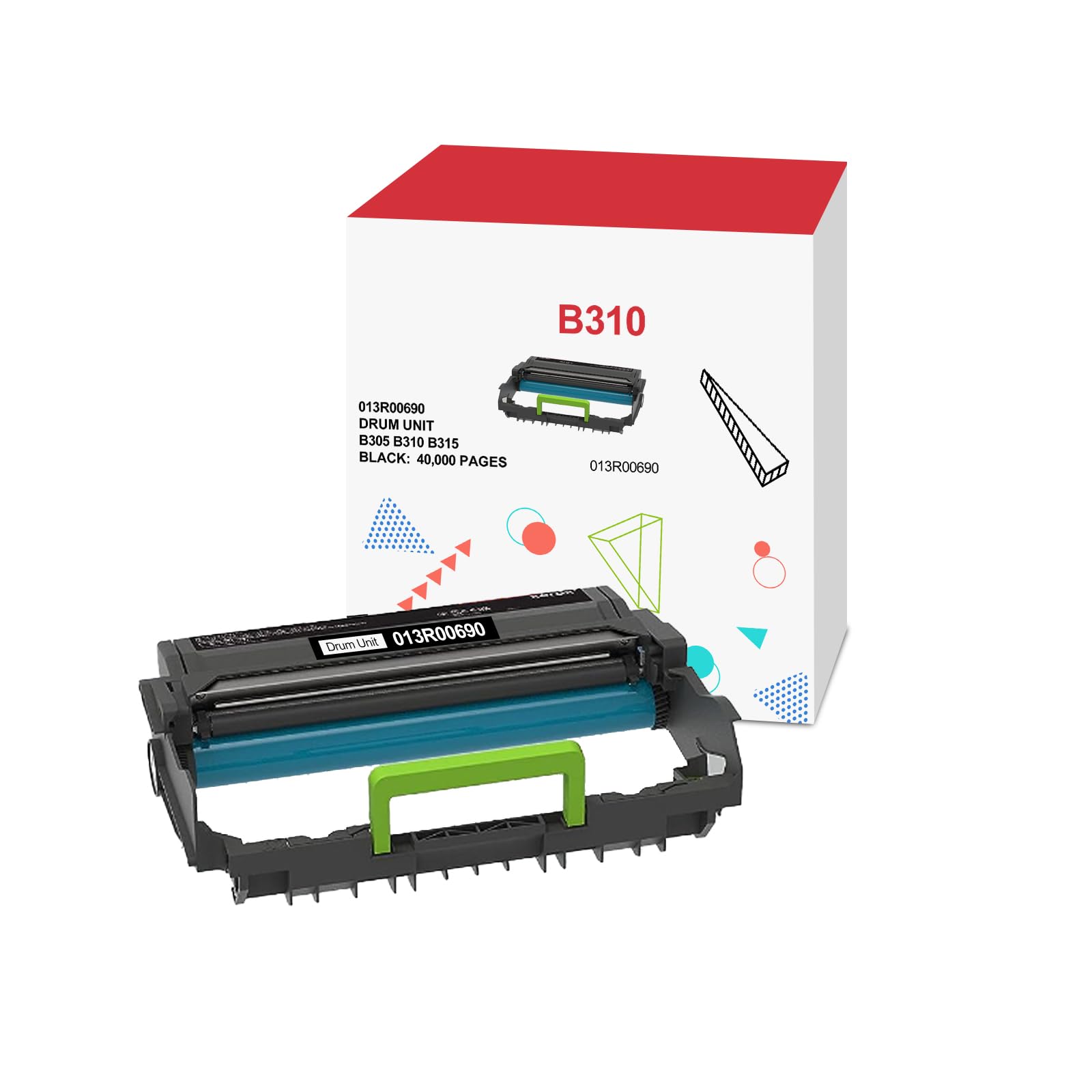 Amazon.com: B310 Black Drum Unit Replacement for Xerox 013R00690 ...