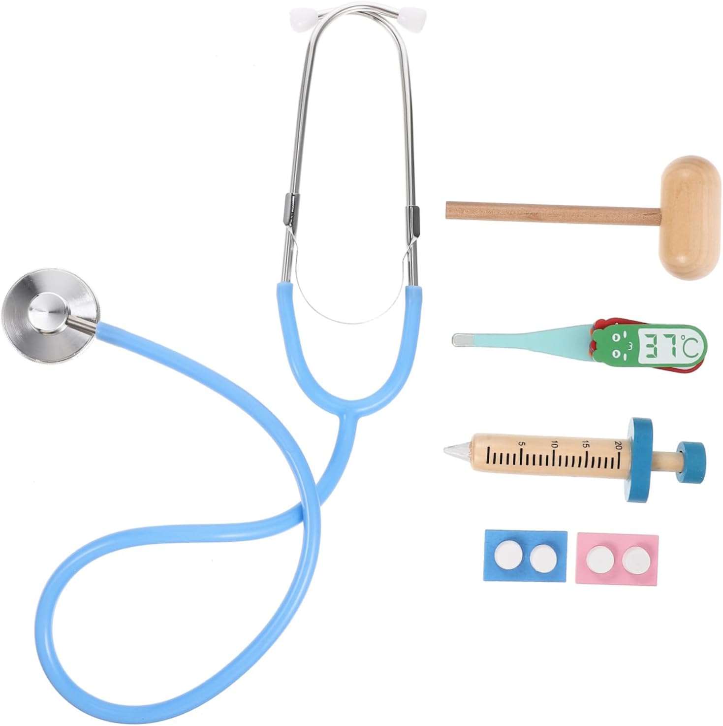 Amazon.co.jp: 1 Set Doctor Toy Stethoscope Kids Toy Doctor Costume ...