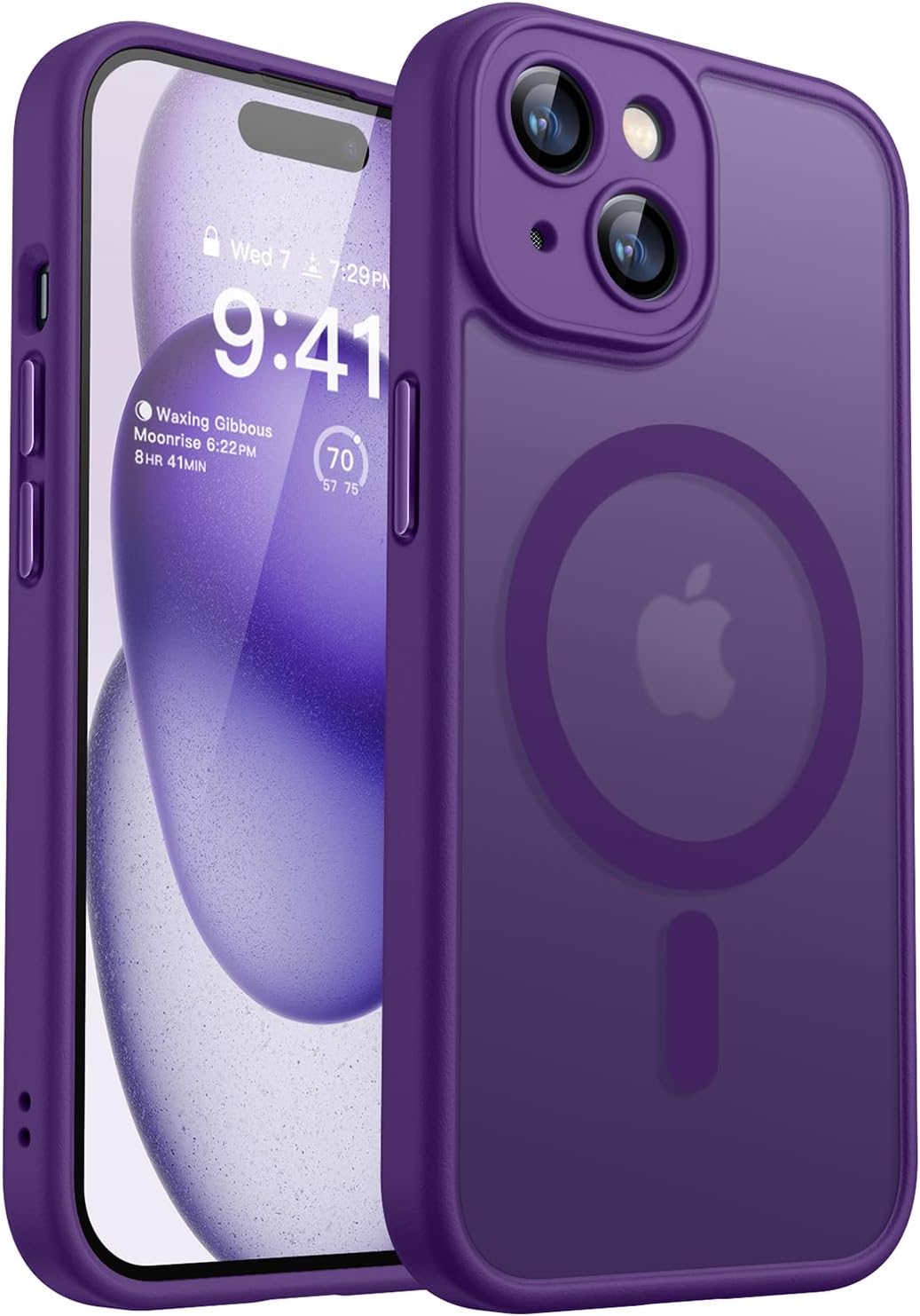 Amazon.com: CANSHN Magnetic for iPhone 15 Case, Upgraded [Full Camera ...