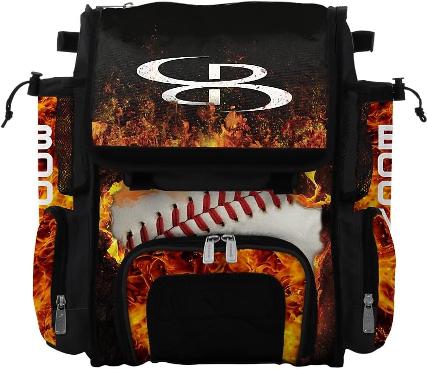 Amazon.com : Boombah Mini Superpack Bat Pack - 8" x 12.5" x 18" - Fire ...