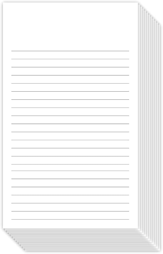 Amazon.com : White Ruled Vertical Index Note Cards, 3" X 5" Inches ...