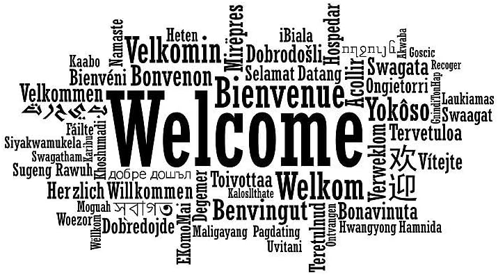 Amazon.com: Home Find Black Vinyl Wall Words Decals Quotes Multilingual ...