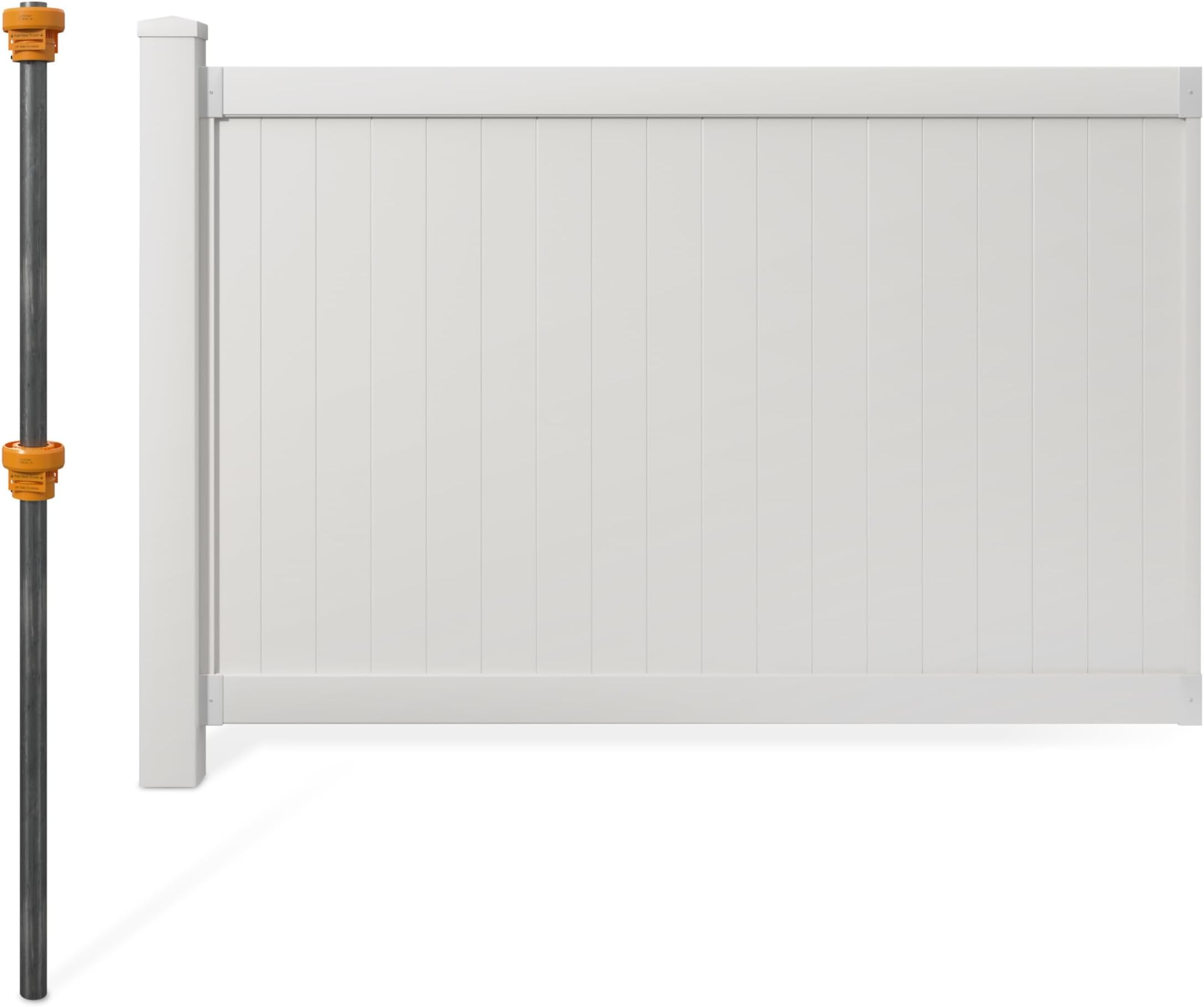 Amazon.com : Vinyl Fence Warehouse - 8ft Vinyl Pocket Rails for Privacy ...