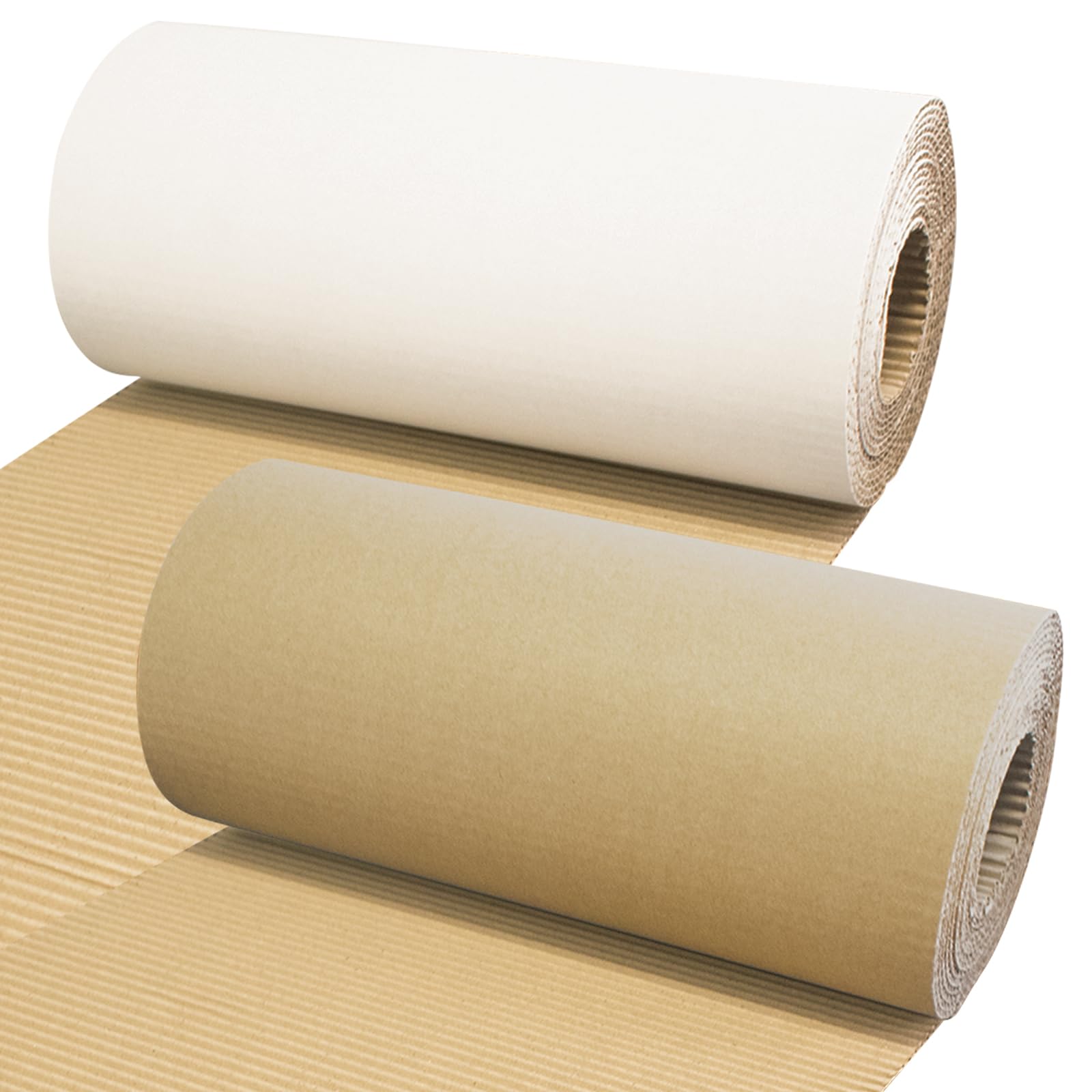 Amazon.com : 2 Pack Corrugated Cardboard Roll 12 x 197 Inch Single Face ...