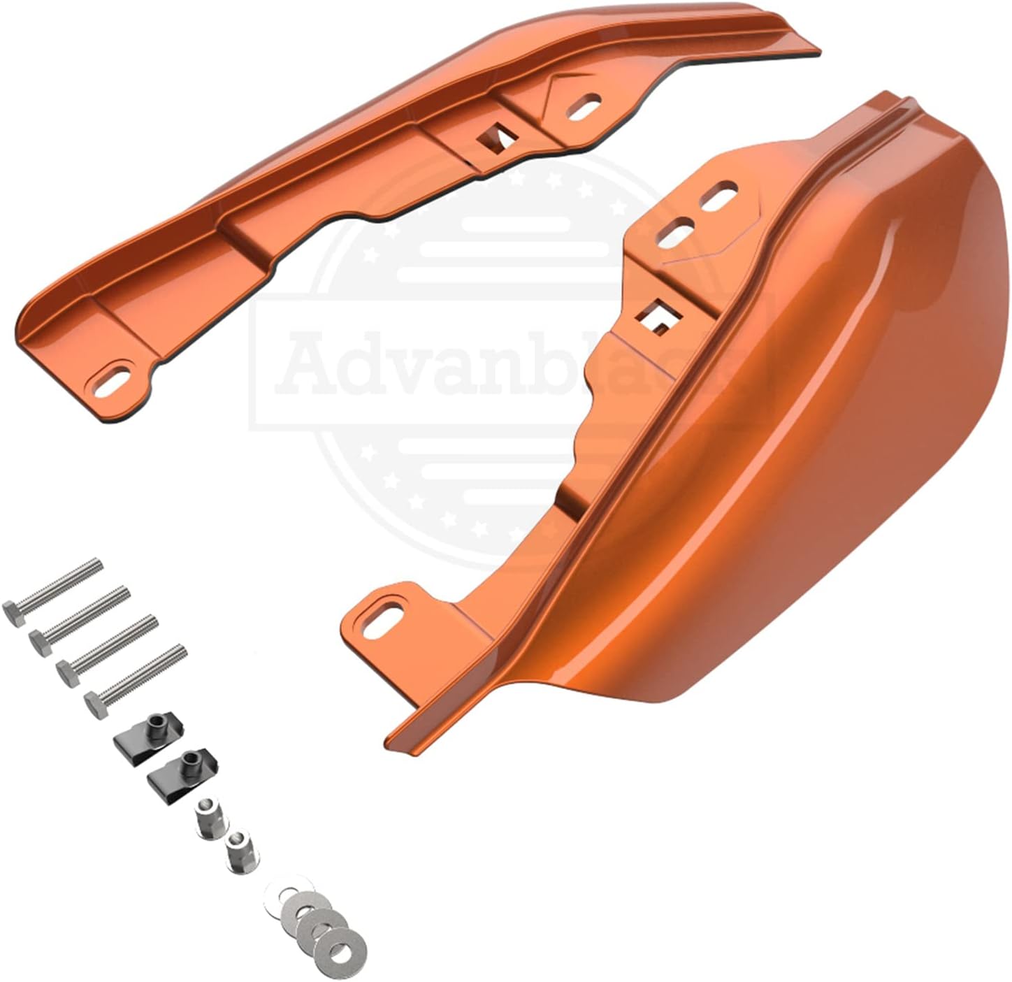 Amazon.com: ANONEMOTO Glossy Black Mid Frame Air Deflector, Heat Shield ...