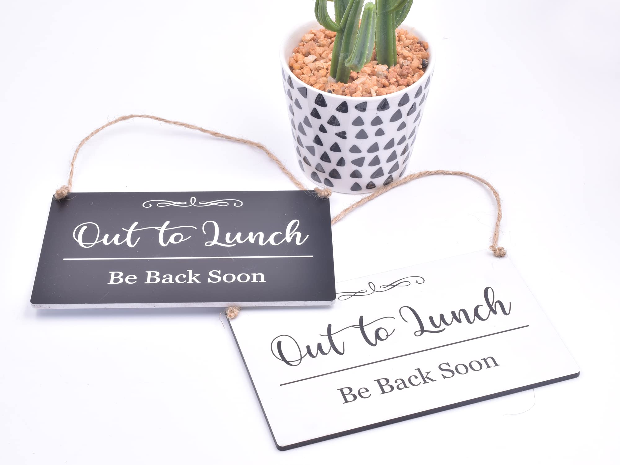 Cute Out To Lunch Signs What Time Is Lunch One Color" Sticker For