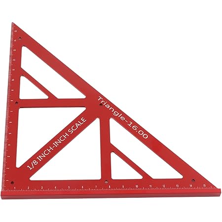 Amazon.com: Triangle Square Ruler, Aluminum Alloy Carpenter Square ...