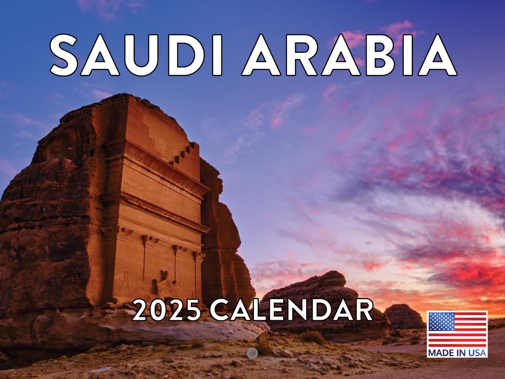 Buy Saudi Arabia 2025 Monthly Wall Calender | American Made In The USA ...