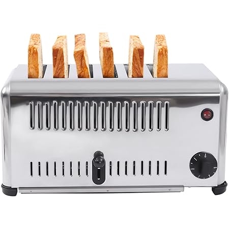 Amazon.com: Commercial Toaster, 6 Slices Commercial Pop-Up Electric ...