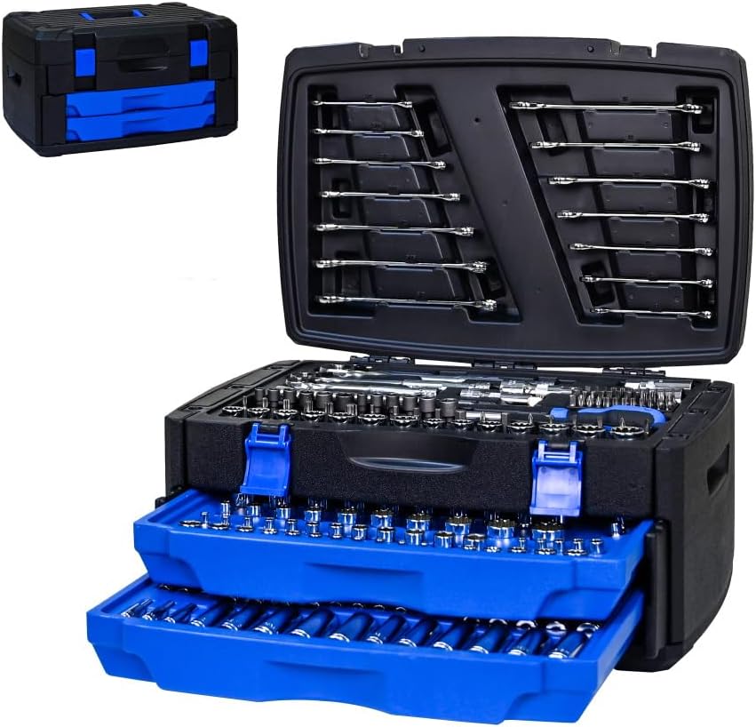 Amazon.com: Luxebough Mechanics Tool Set, 266-Piece Hand Tool Kit with ...