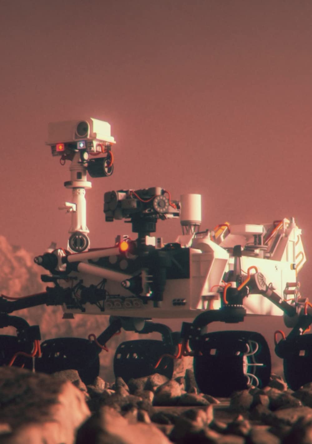 Mars Perseverance Rover 2020: Lined Notebook, Journal, Diary to ...