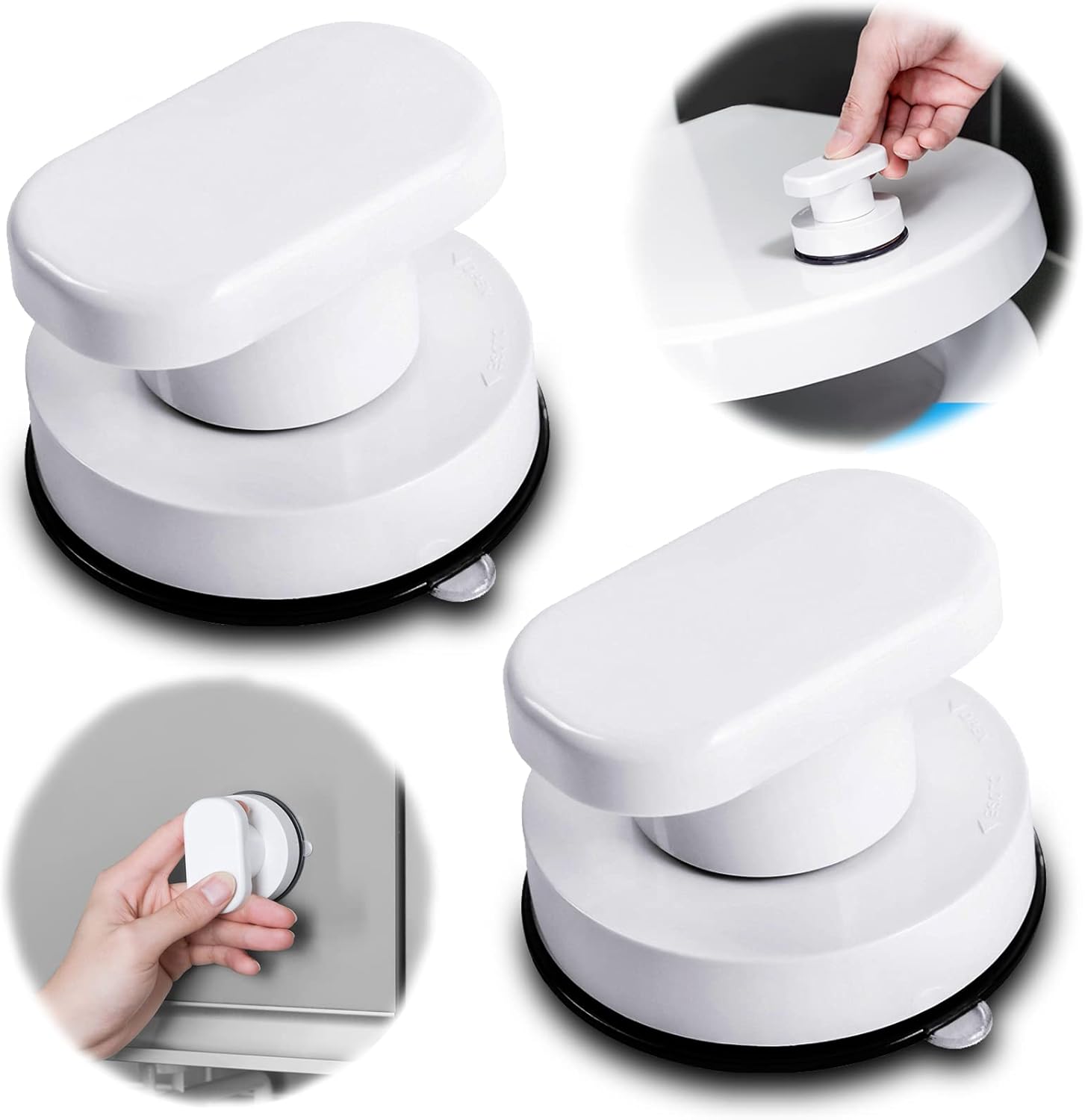 inherited 2 Pcs Suction Door Handle,Super Suction Vacuum Suction Cup ...