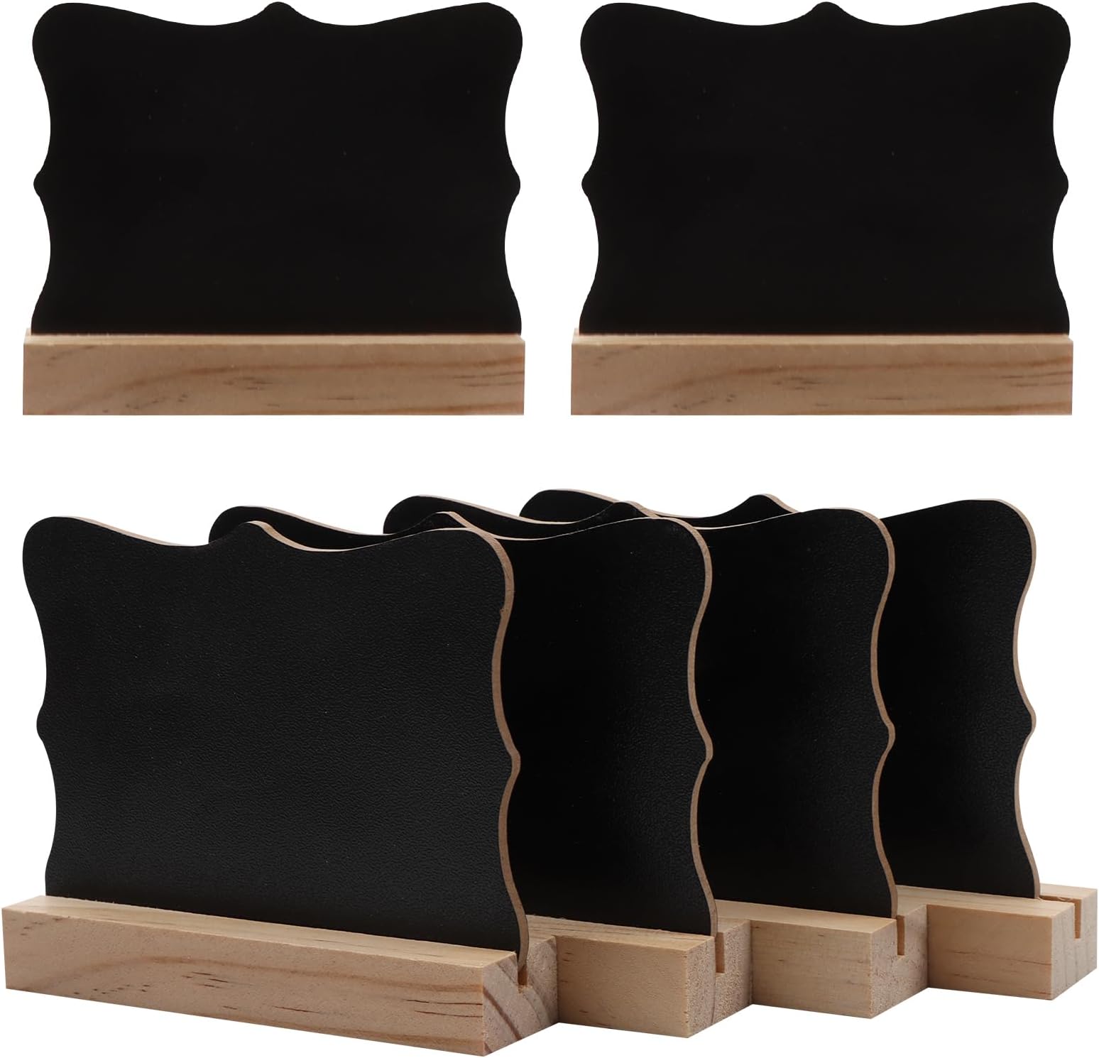 Mini Chalkboard Sign, 6pcs Double Sided Tabletop Blackboard, Small ...